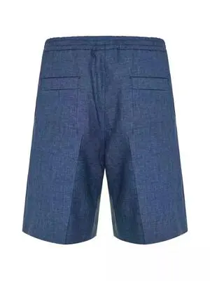 Zegna Elasticated Waistband Shorts - Blue