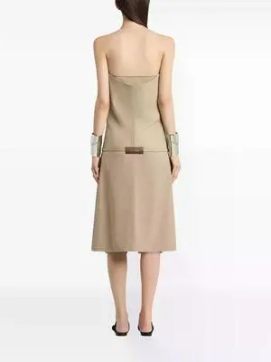 COURREGES Belted Strapless Playsuit