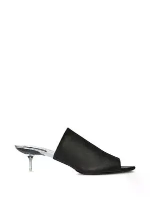 COURREGES Square-toe Kitten Heel Sandals