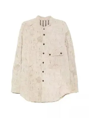 ZIGGY CHEN Graphic-print Shirt - Neutrals