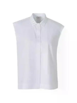 Peserico Sleeveless Shirt With Pleated Back