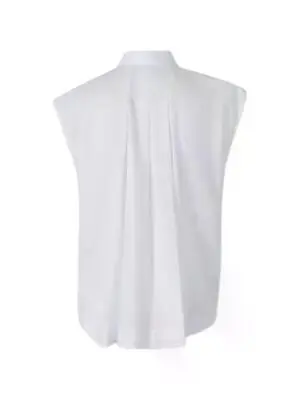 Peserico Sleeveless Shirt With Pleated Back