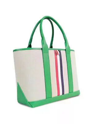Thom Browne Cotton Tote Bag With Signature Striping