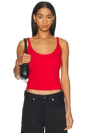 GRLFRND U-neck Tank - Red