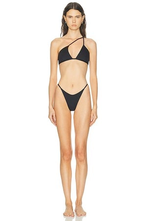 LEFT ON FRIDAY Skinny Dip Bikini Bottom - Jet