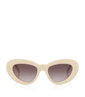 Celine Oversized Cat Eye 3 Dots Sunglasses