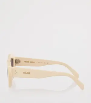 Celine Oversized Cat Eye 3 Dots Sunglasses