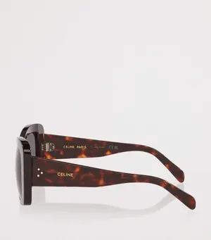 Celine 3 Dots Cl40321i Square Frame Sunglasses - Brown