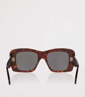 Celine 3 Dots Cl40321i Square Frame Sunglasses - Brown