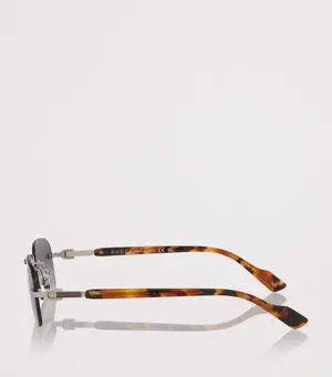 Gucci Rimless Rectangle Sunglasses