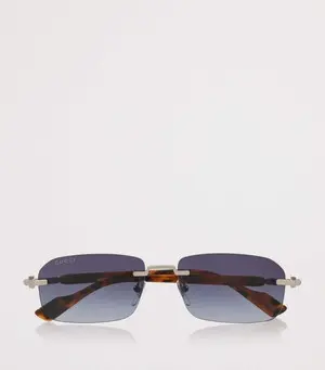 Gucci Rimless Rectangle Sunglasses