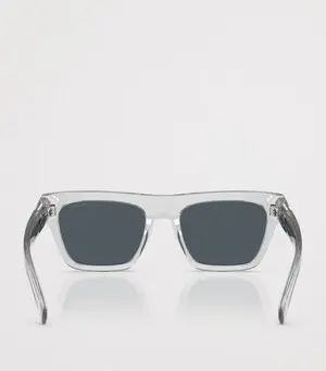 Prada Acetate Rectangular Sunglasses