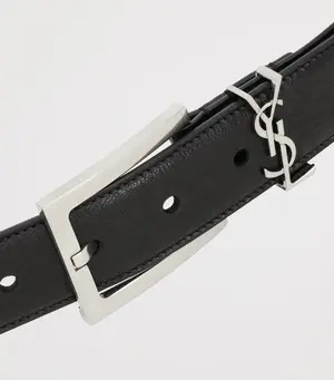 Saint Laurent Lambskin Cassandre Belt