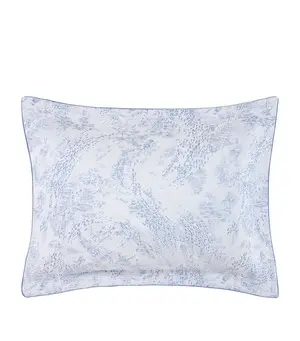 YVES DELORME Ecumes Oxford Pillowcase - Blue