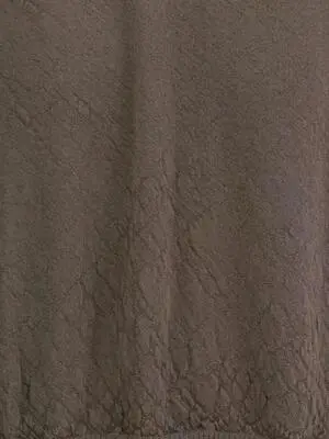 Rick Owens V-neck Textured Long Sleeve Top