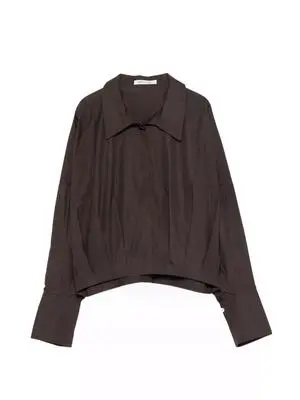 Mark Kenly Domino Tan Saina Collared Shirt