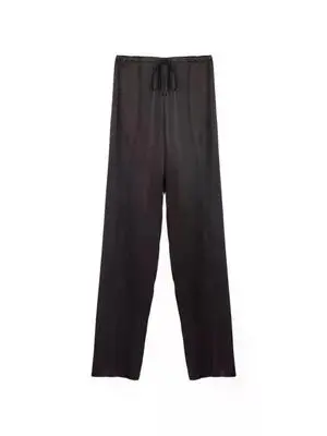 SEMICOUTURE Elasticated Drawstring Trousers - Brown