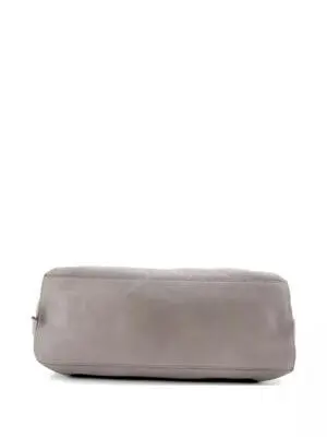 Gucci Bamboo Daily Top Handle Bag Leather Satchel - Grey