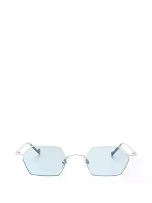 EYEPETIZER Geometric Frame Sunglasses - Silver