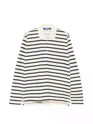 Junya Watanabe Striped Polo Shirt - Neutrals
