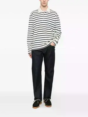 Junya Watanabe Striped Polo Shirt - Neutrals