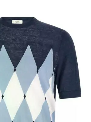 BALLANTYNE Argyle-pattern T-shirt