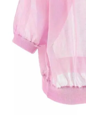 NUDE Balloon Sleeve Crew Neck Sweater