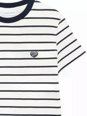 Maison Labiche Striped Appliqué T-shirt