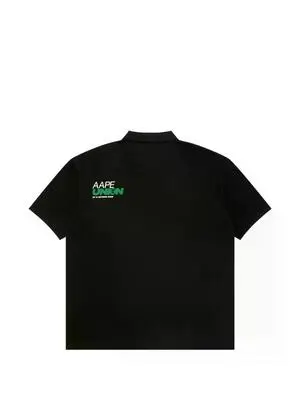 AAPE BY *A BATHING APE Print Polo Shirt - Black