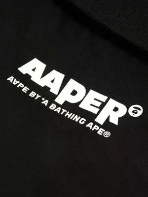 AAPE BY *A BATHING APE Logo Polo Shirt - Black