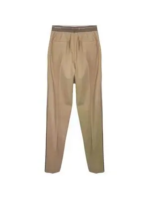 SEMICOUTURE Elasticated Waistband Crease Trousers