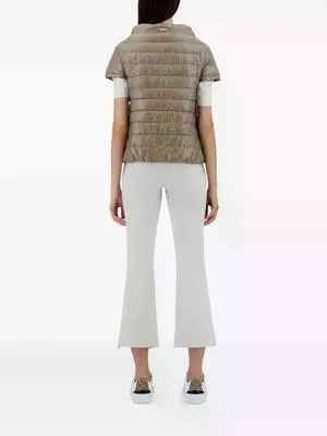 Herno Emilia Puffer Jacket With Short Sleeves - Neutrals