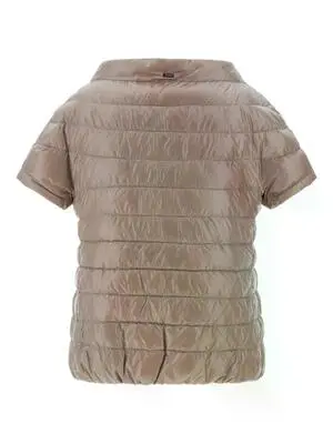Herno Emilia Puffer Jacket With Short Sleeves - Neutrals