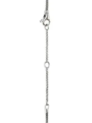 John Hardy Sterling Diamond Lariat Necklace