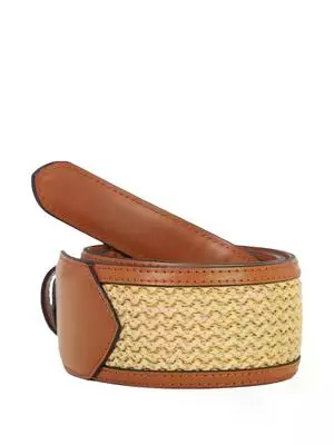 Karl Lagerfeld Medium Belt With Raffia Detailing