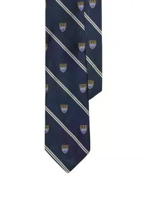 Polo Ralph Lauren Striped Silk Neck Tie - Blue
