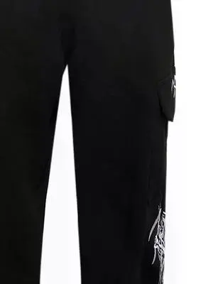 WARREN LOTAS Baggy Cargo Sweat Pants - Black