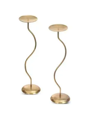 FOURTH STREET Dancing Duo Candlestick Holder - Gold