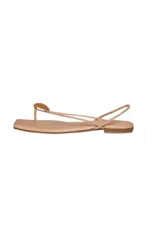 Johanna Ortiz Talisman Leather Sandals - Neutral