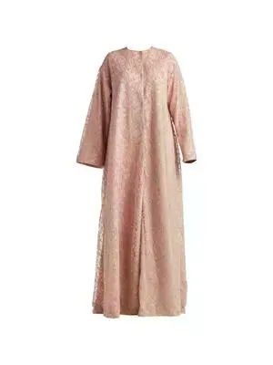 Tadashi Shoji Floral Lace Long Sleeve Dress - Pink