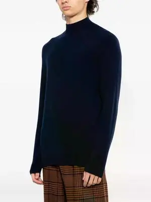 N.peal Mayfair Cashmere Turtleneck Sweater - Blue