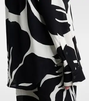 Dries Van Noten Printed Viscose Shirt - Black
