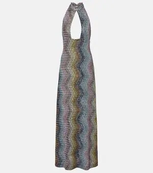 Missoni Cutout Sequined Lame Gown - Multicoloured
