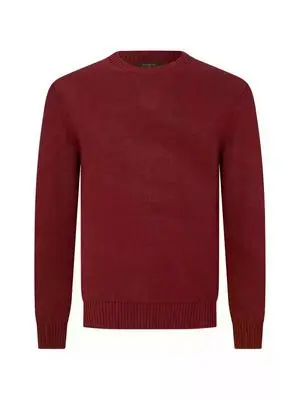 SLOWEAR Crewneck Knitted Sweater - Red