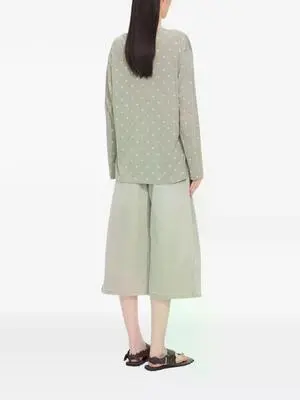 JNBY Polka-dot Long Sleeve T-shirt - Neutrals