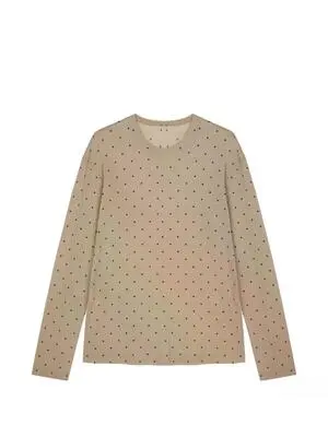 JNBY Polka Dot Long Sleeve T-shirt - Neutrals