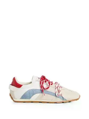 Dsquared2 Dc-642 Suede And Leather Lace-up Sneakers - Neutrals