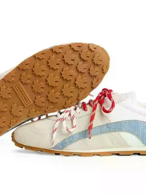 Dsquared2 Dc-642 Suede And Leather Lace-up Sneakers - Neutrals