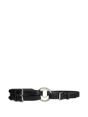 Polo Ralph Lauren Double-buckle Ring Belt - Black