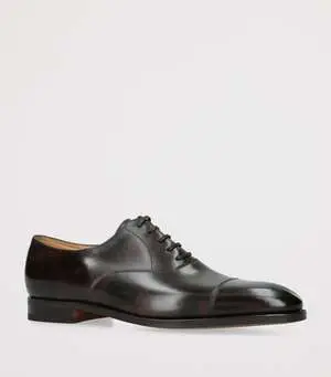 John Lobb City Ii Oxford Cap Toe Lace Up Shoes